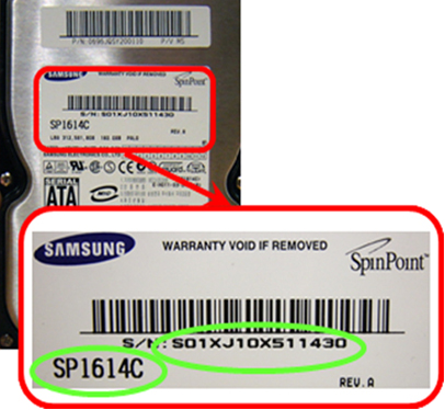 How to find the model & serial number on HDD. | Samsung Support AFRICA_EN